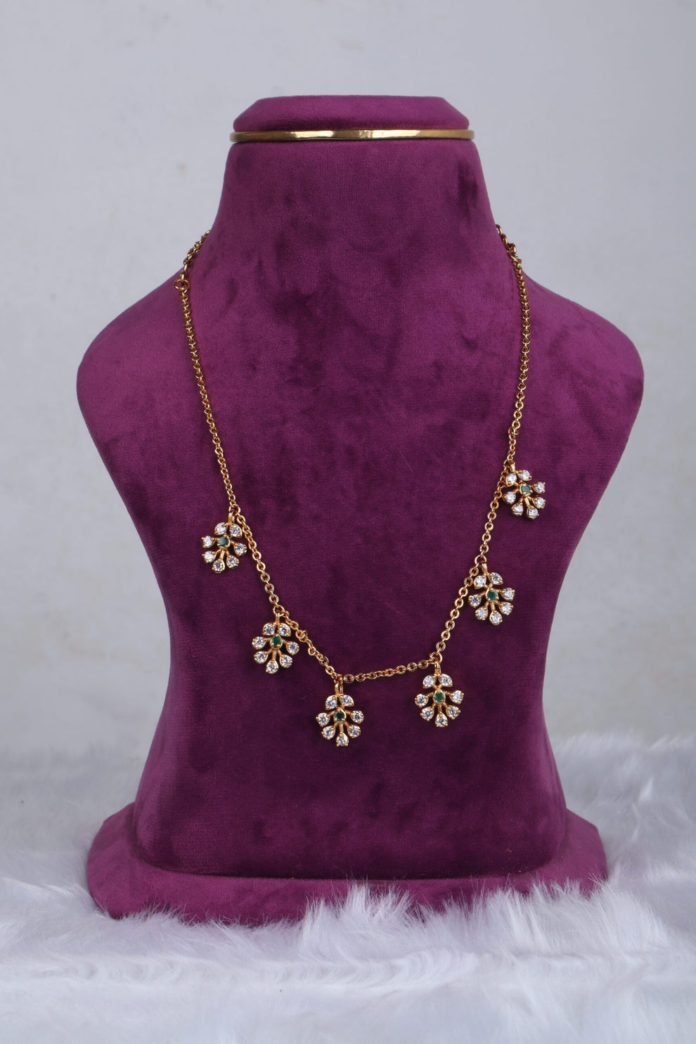 Diamond Replica Neck Set – Paanchajanya Jewels