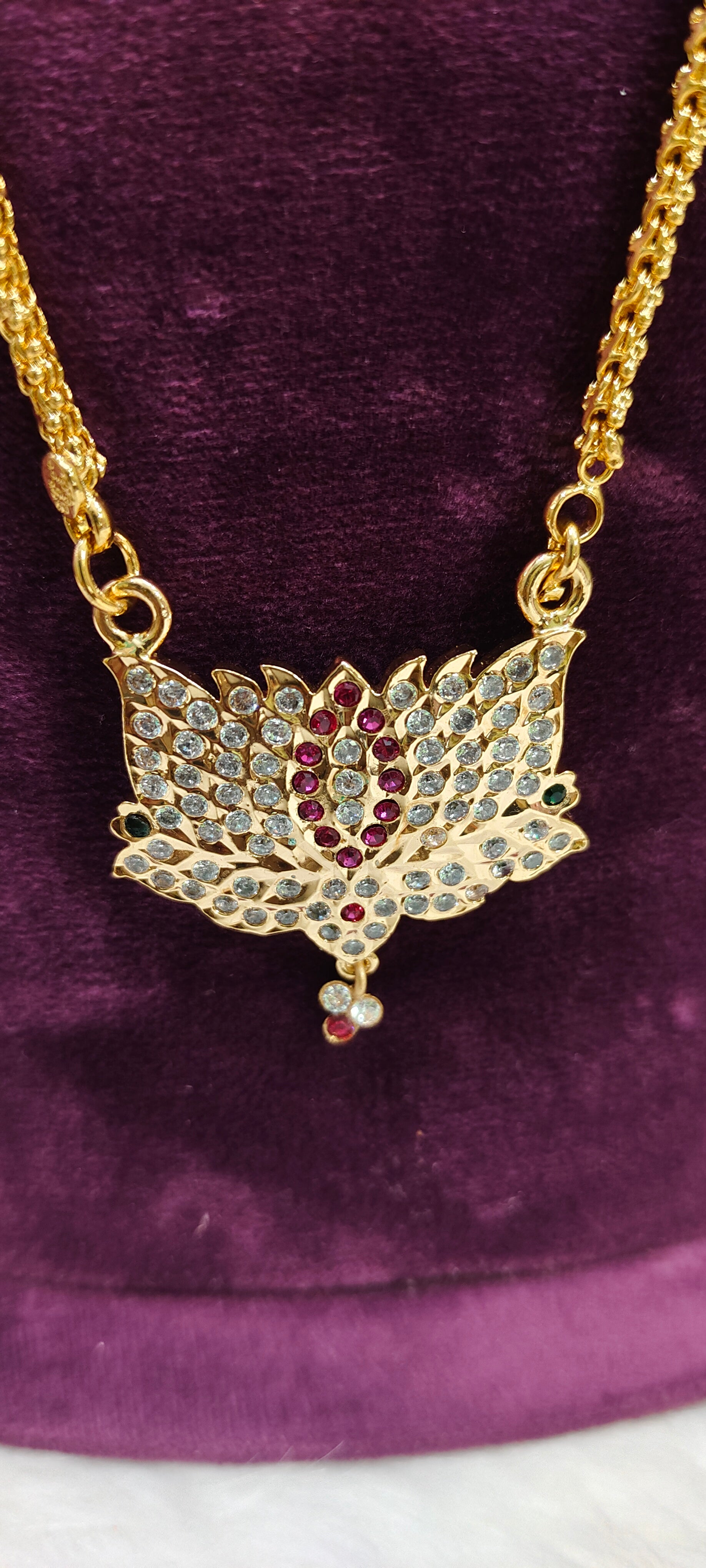 Pure panchaloham pendant with 24" micro gold plated chain ...